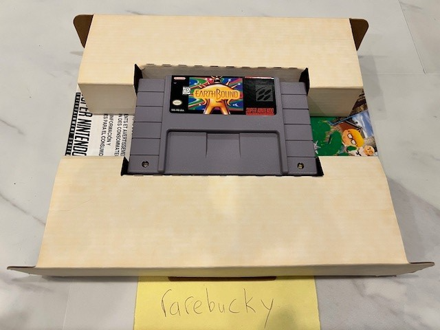 Earthbound (SNES Super Nintendo) MINT COMPLETE W/GUIDE NEW SCRATCH N ...