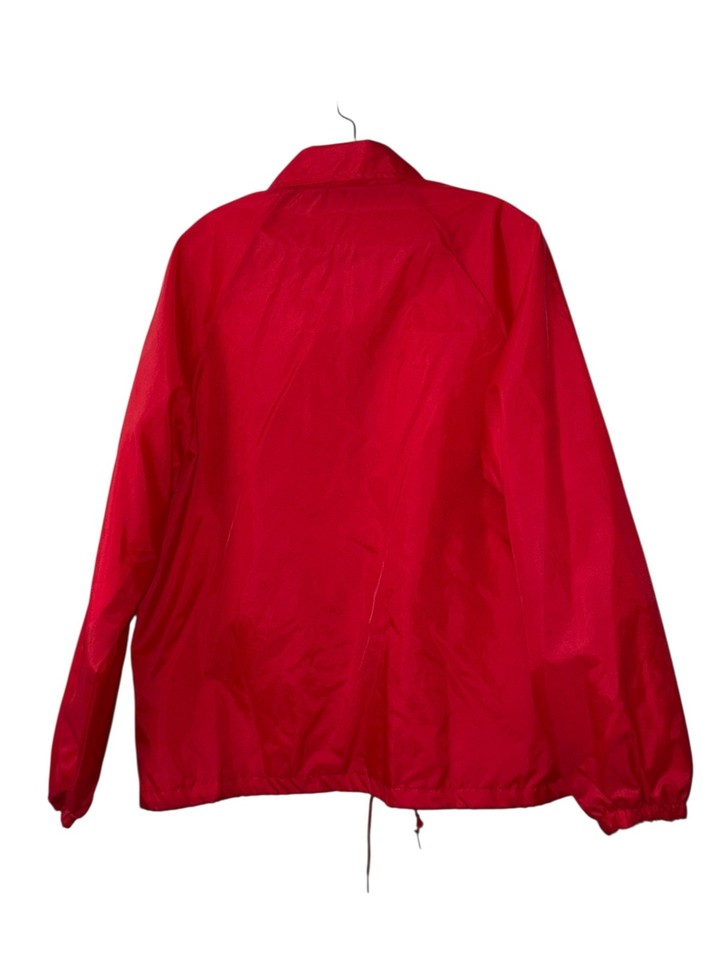 Vtg Memphis ARTCC FAA Jacket Red Nylon Windbreaker Cardinal USA Large ...