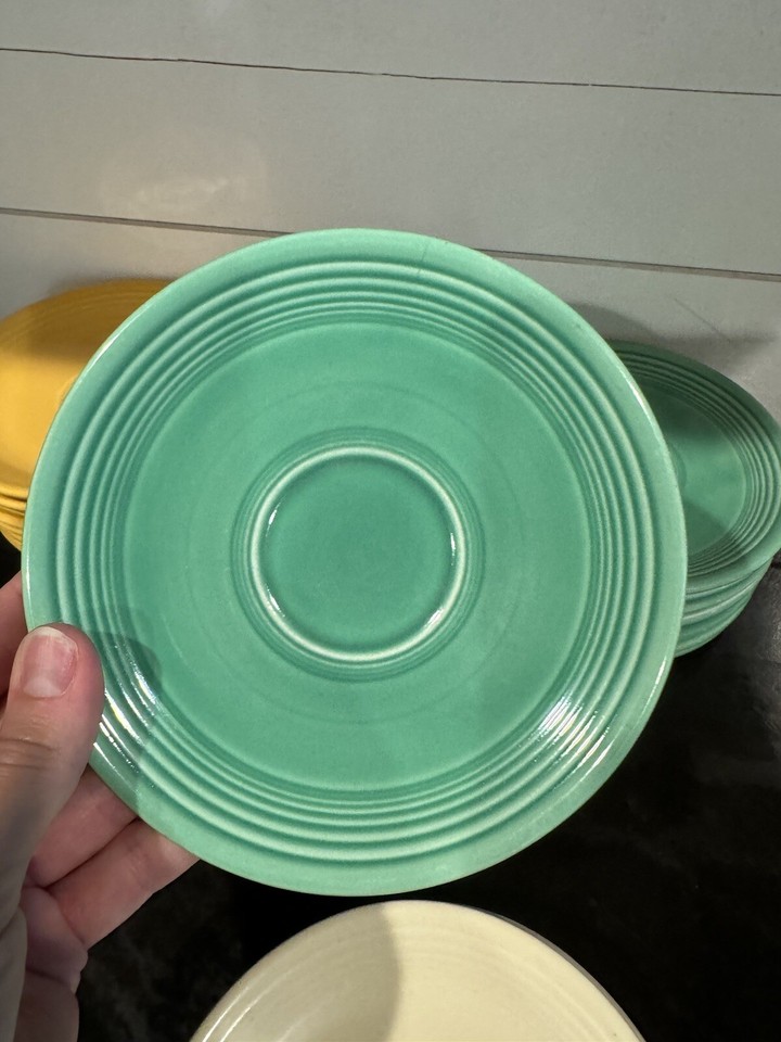 Vintage Fiestaware 6" Saucers GUC & EUC Assort. Colors Circa 1936-1969 ...