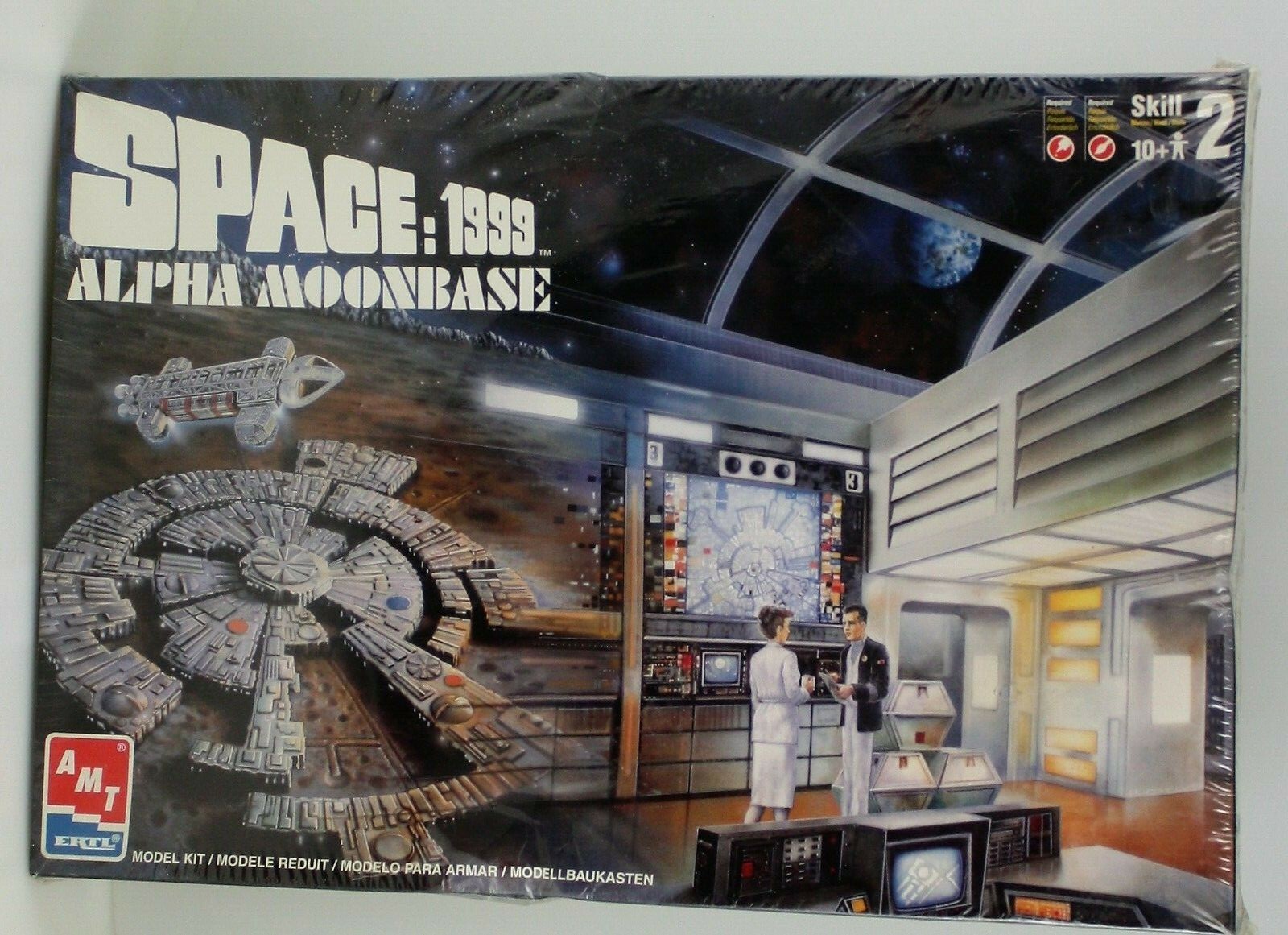 Amt30067 Moonbase Alpha Model Kit Space 1999 With 6 Eagle Transports ...