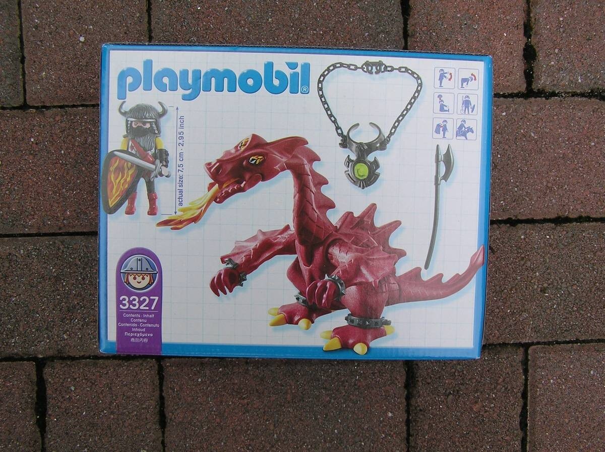 PLAYMOBIL Knights Red Dragon Play Set 3327 Retired for sale online | eBay