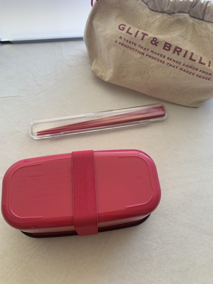 BENTO BOX G & B Two-stage lunch box Pink Made in japan | eBay