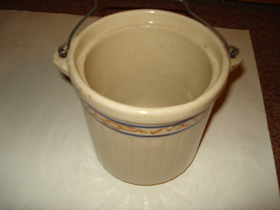 RED WING SPONGE BAND GREYLINE BUTTER PAIL JENSEN MERC. MILLTOWN WI. | eBay