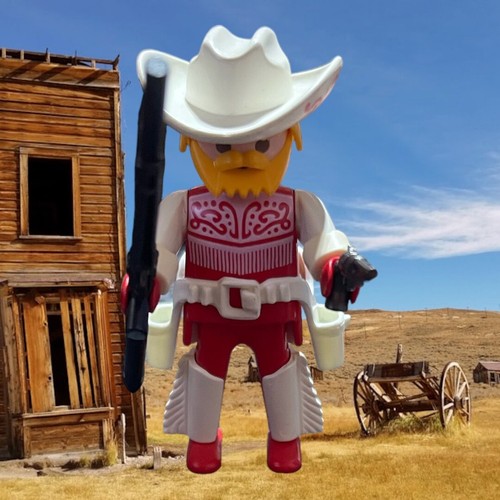 Playmobil Sharpshooter Cowboy Male Adult Figure Western Outlaw VTG 4525 ...