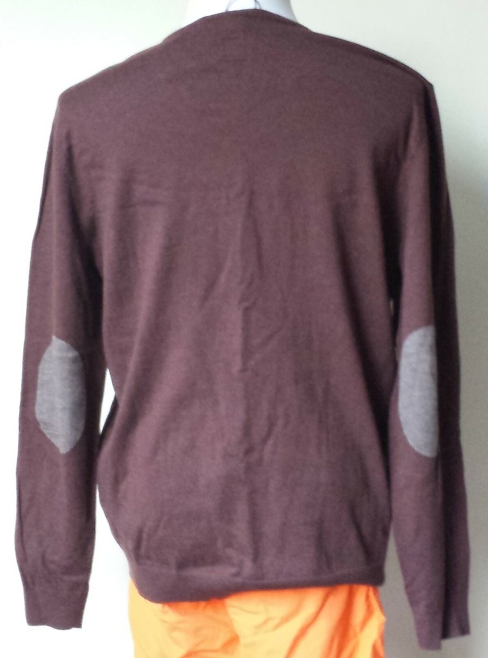 Hugo Boss Men Size 2XL Slim Fit Wool Blend V-Neck Sweater Patched ...