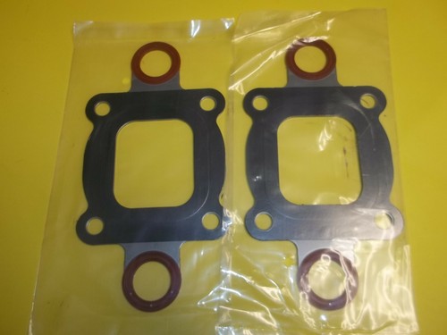 2 Exhaust Elbow Riser Dry Joint Gasket Full Flow MerCruiser manifold 4. ...