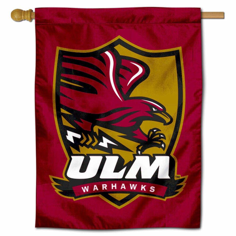 Ulm Warhawks Logo Louisiana Monroe ULM Warhawks Garden Flag – A To