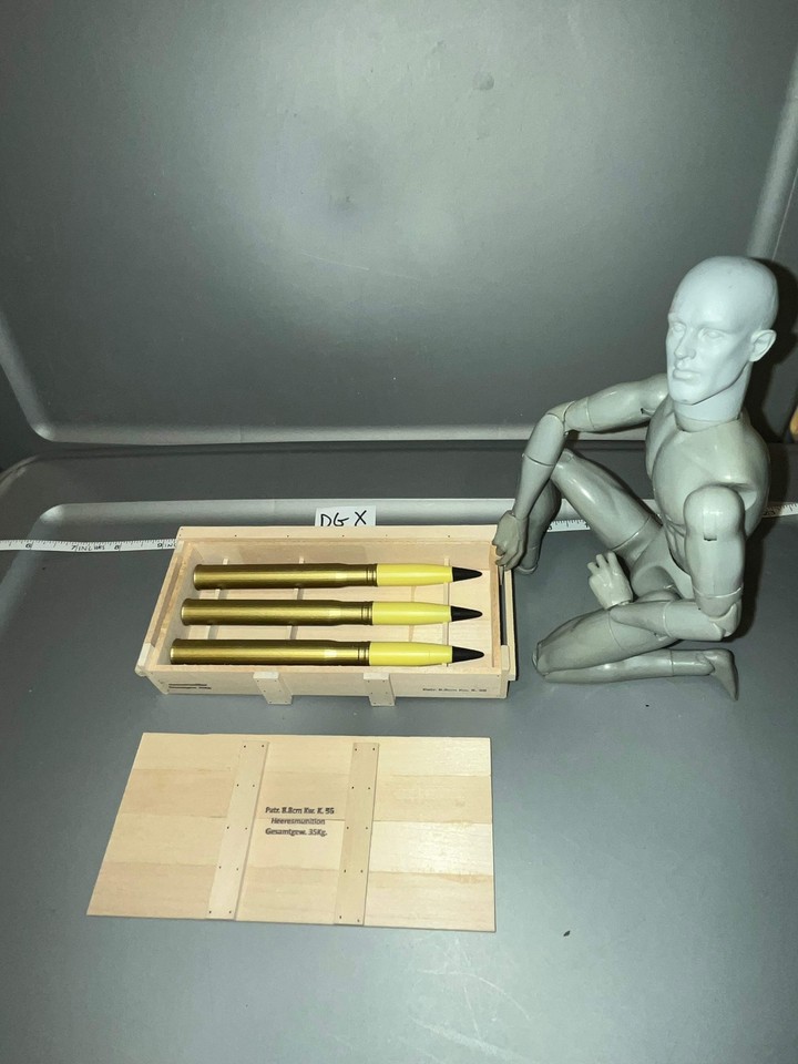 1/6 Scale WWII German 88 mm 8.8 cm Ammunition Crate with Shells | eBay