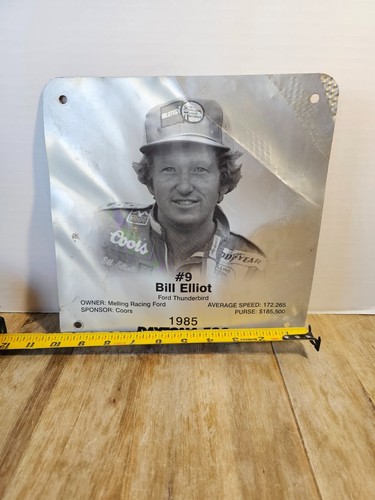BILL ELLIOTT Metal Sign 1985 Daytona 500 | eBay