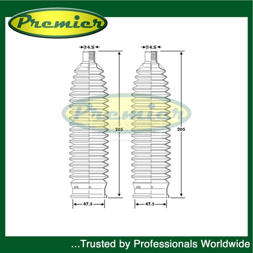 Premier Front Steering Rack Boot Set Fits VW Polo Skoda Fabia Audi A1 ...