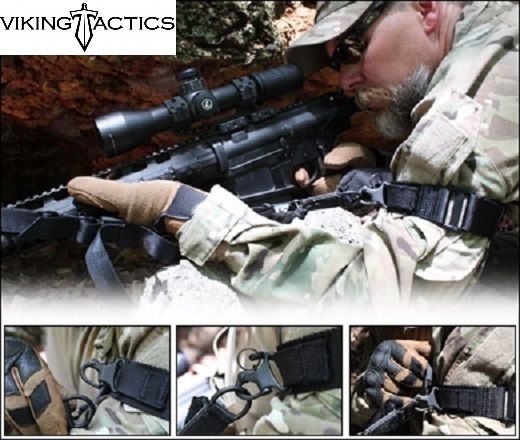 Viking Tactics Mk2 Sling - With Sniper Cuff Black Vtac-mk2-wc-bk for ...
