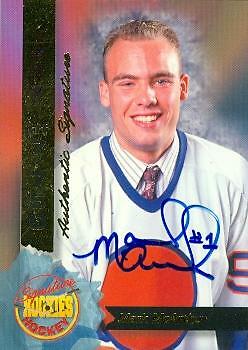 Mark McArthur autographed Hockey Card (Islanders) 1994 Signature ...