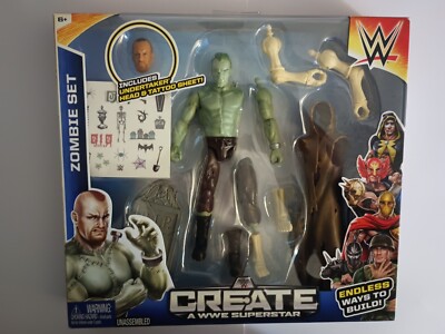 BRAND NEW WWE MATTEL UNDERTAKER/ZOMBIE CREATE A SUPERSTAR FIGURE WWF ...