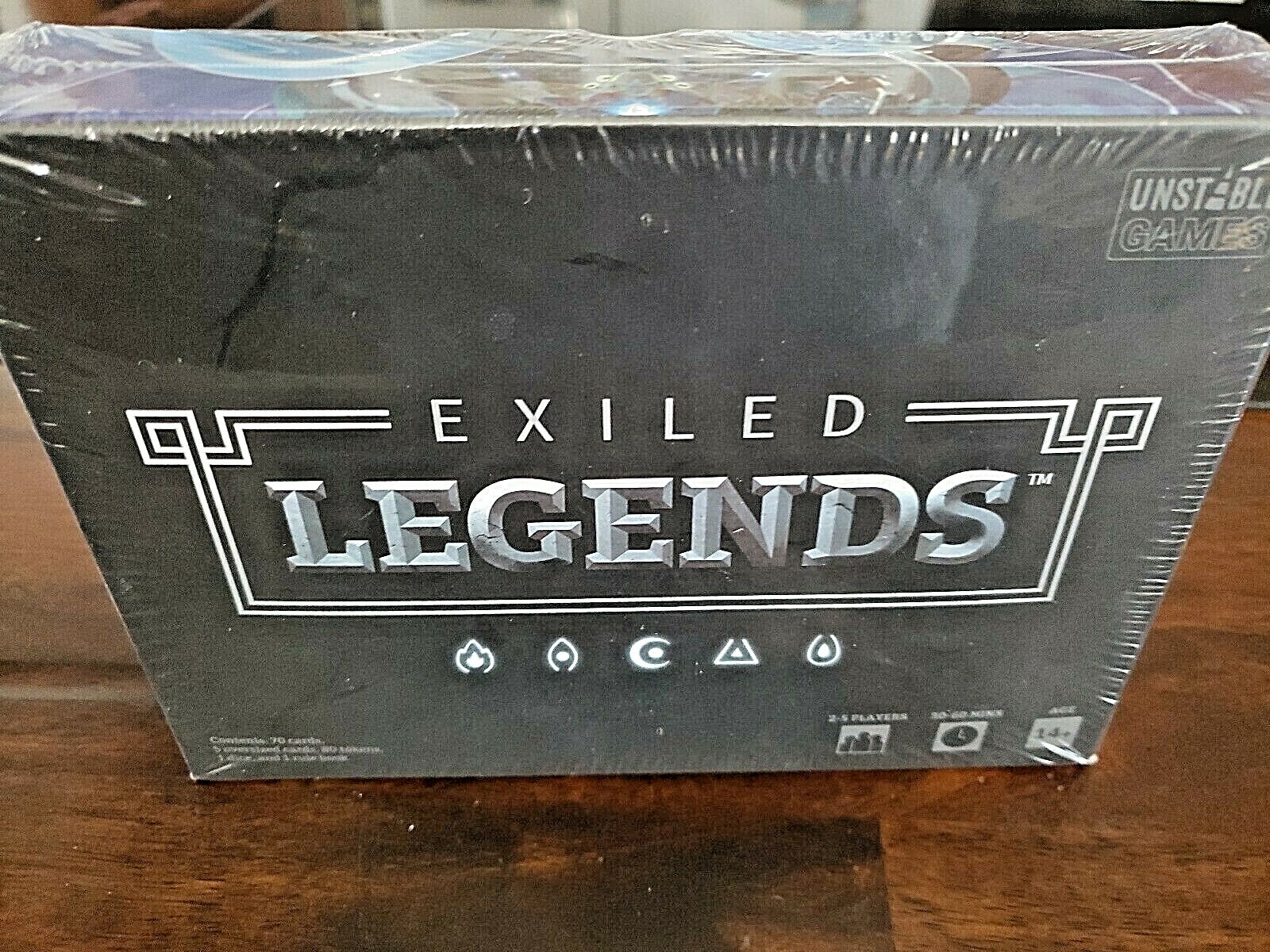 Exiled Legends Game 70 Cards 5 Oversized 80 Tokens 1 Dice & Rule Book ...