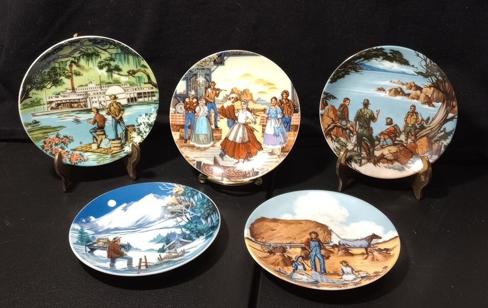 Vintage Avon American Portraits Mini Plates Collection of 5, 1985 | eBay
