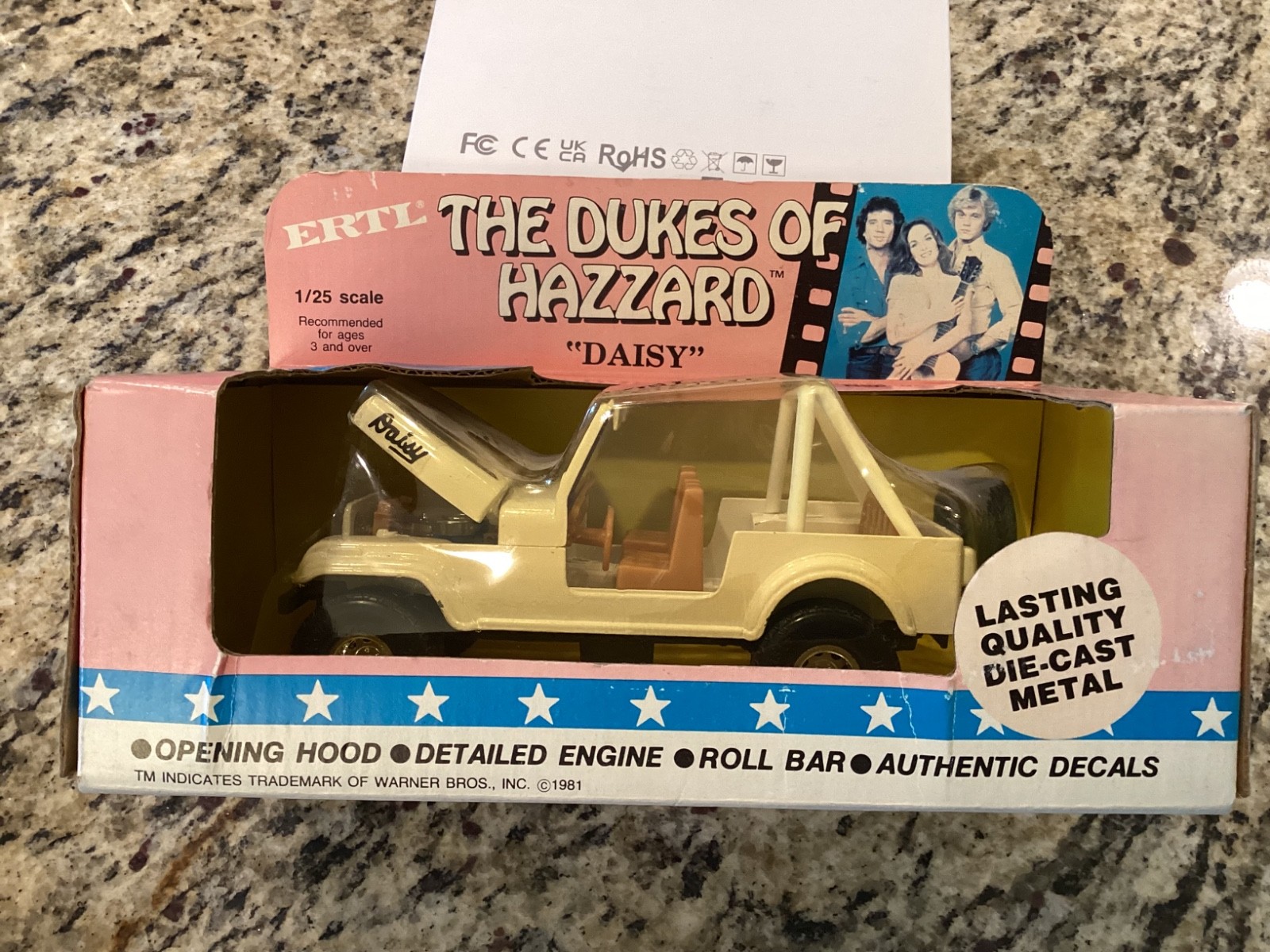 1981 ERTL The Dukes of Hazzard DAISY JEEP Diecast Vintage #1798 | eBay
