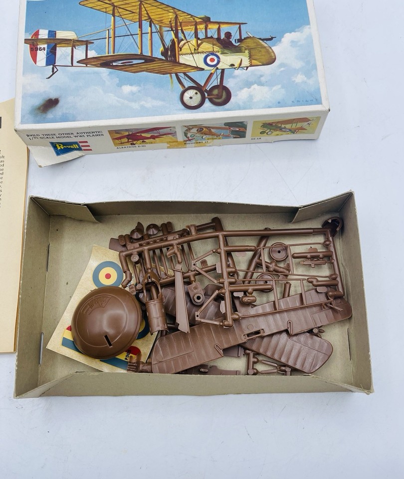 Vintage (1965) Revell 1:72 Scale DE HAVILLAND D.H.2 model kit (H-643 ...