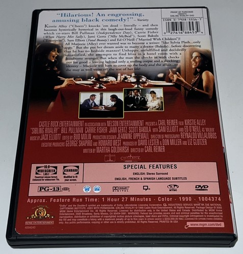 Sibling Rivalry (DVD, 2003) Kirstie Alley Bill Pullman Carrie Fisher ...
