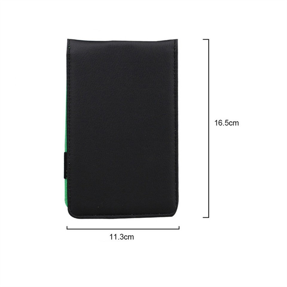 Black PU Leather Golf Scorecard & Yardage Book Holder / Cover | eBay