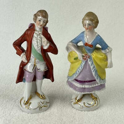 Vintage Porcelain Figurine Set Rococo Grafenthal German Numbers 17922 ...