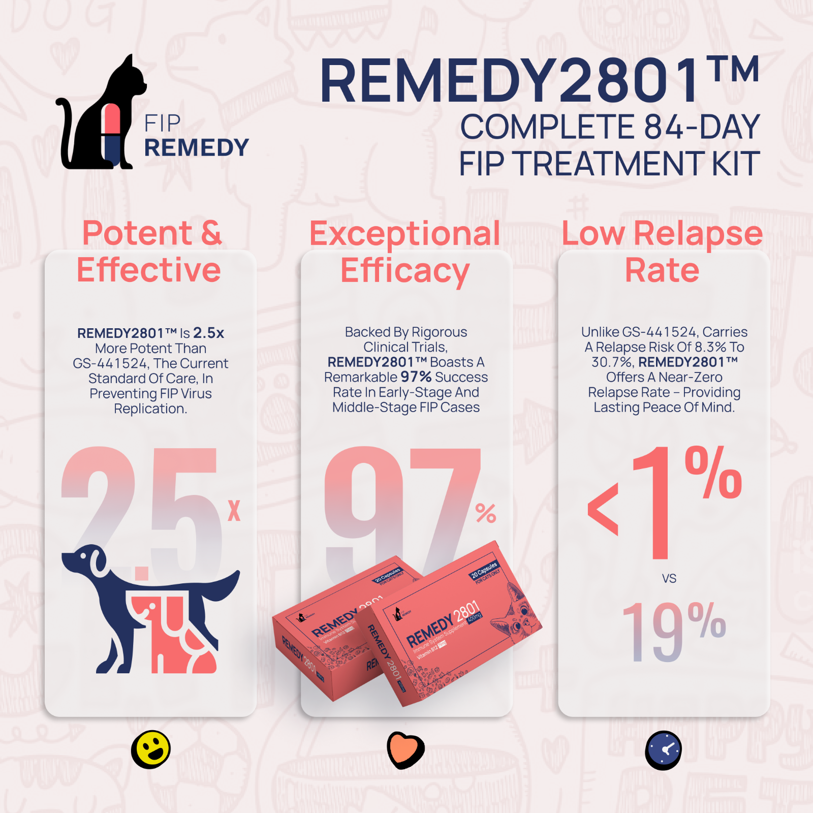 Feline Infectious Peritonitis (FIP) Full 84-Day Treatment Kit - Cats ...