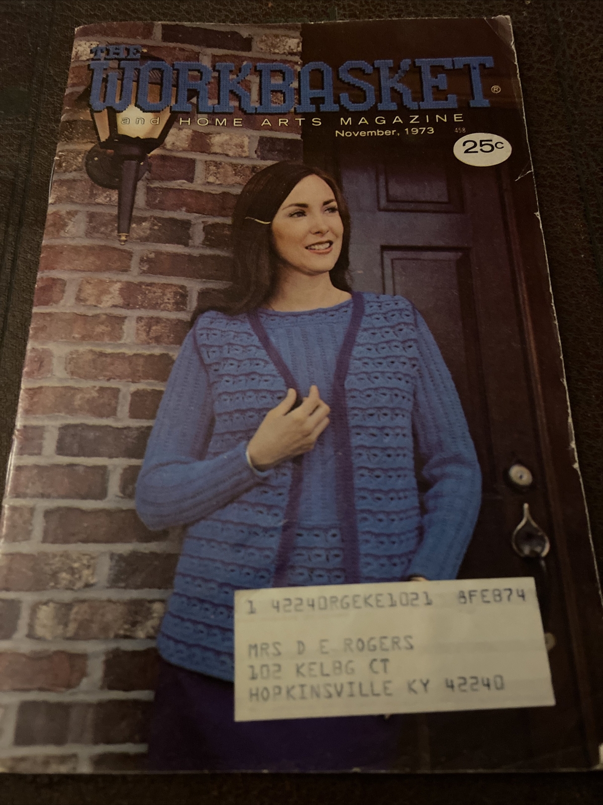 The Workbasket Home Arts Magazine November (1973) Crochet Knit Vintage ...