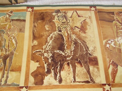 Wallpaper Borders Cowgirl,Rodeo,Western,Ropers Lot New 4 rolls 5 yards ...