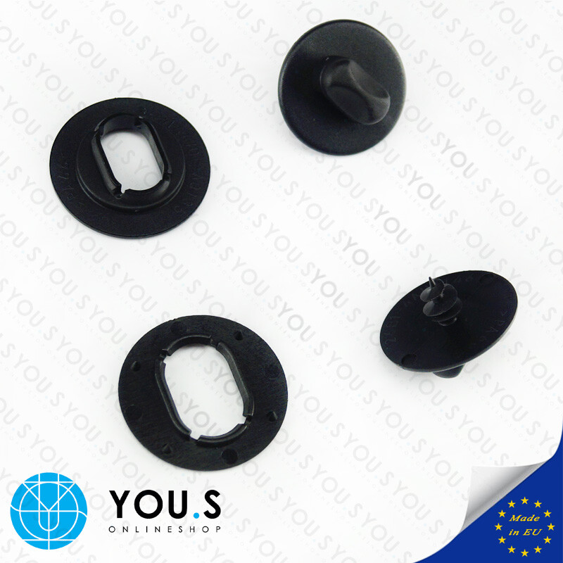 1 Set - 6 Pieces Car Mats Fixture Screw Oval Pad Clip for VW & Skoda | eBay