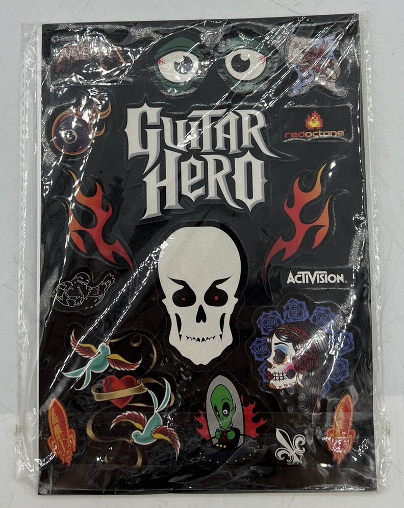 Red Octane Guitar Hero Stickers BRAND NEW SEALED UNUSED PS3 | eBay