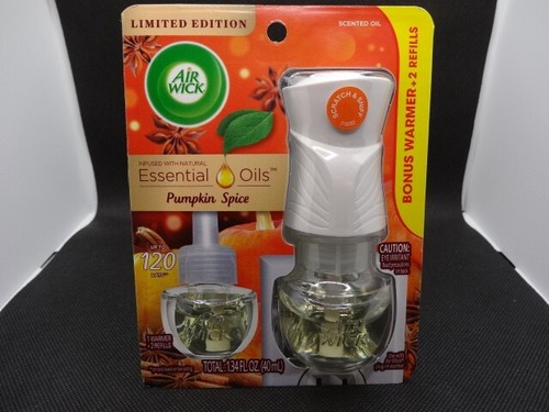 NEW LIMITED EDITION HOLIDAY FALL PUMPKIN SPICE STARTER KIT WARMER & 2 ...