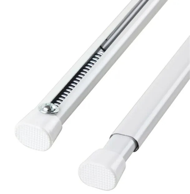 Extendable Curtain Rod Telescopic Light Weight Metal Tension Rod Pole ...