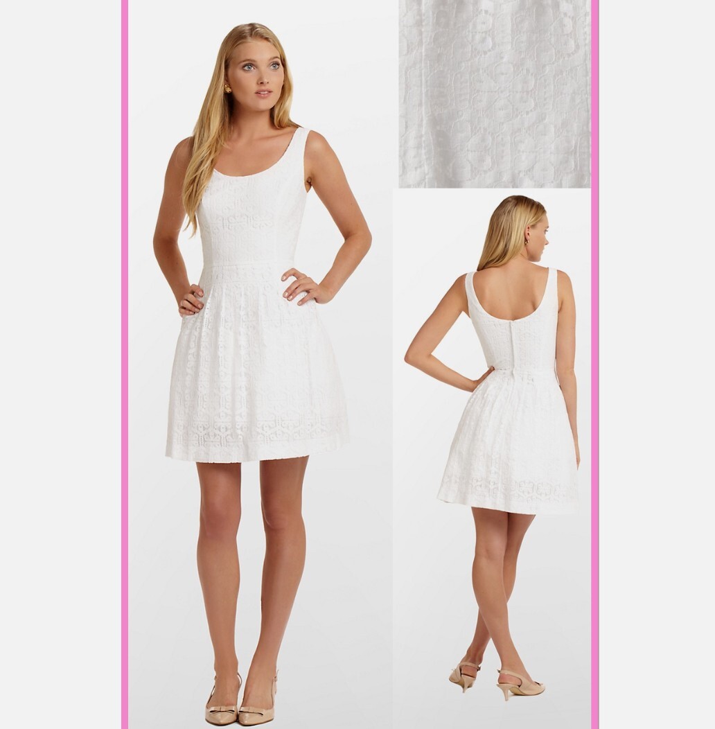 Lilly Pulitzer Posey Resort White Daisy Lane Lace Sle… - Gem