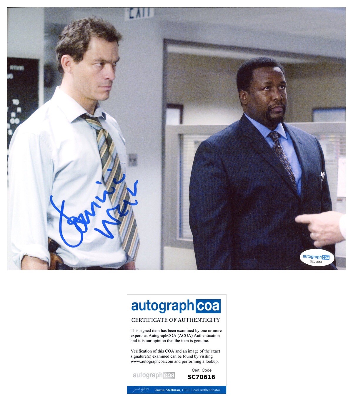 Dominic West ‘The Wire’ Signed 8x10 Photo ‘Detective James McNulty’ ACOA | eBay