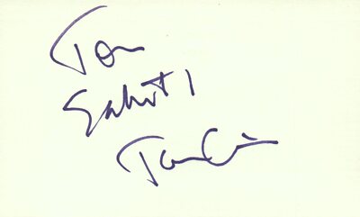 Tom Conti Actor Director 1980 MTM TV Movie Autographed Signed Index ...