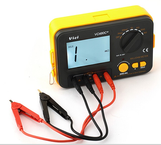 VC480C Multimeter Digital Milliohmmeter Accuracy DC Resistance Tester ...