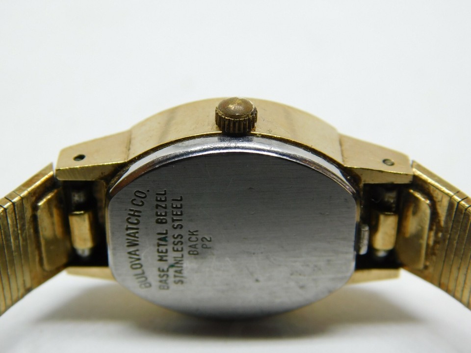 Bulova P2 Swiss Made Two-Hand Quartz Analog Women's Watch Sz. 6" New ...