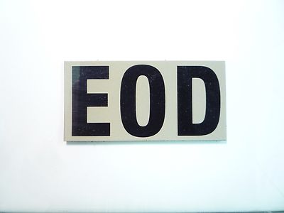 EOD IR PATCH MB ON TAN 4 1/4" X 2 1/8" REJECT#283 W/VELCRO® BRAND ...