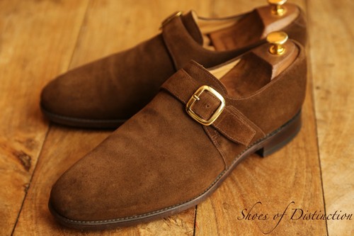 Loake Paisley Brown Suede Brass Monk Buckle Shoes Men's UK 10 US 11 EU ...