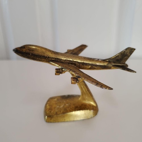 Vintage Metal Airplane Figurine Boeing Model 10.5cm Antique Collectible ...