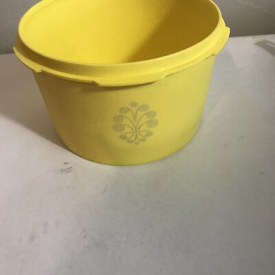 Vintage Yellow Tupperware Bowl Only Replacement Piece Part 1298-13 | eBay