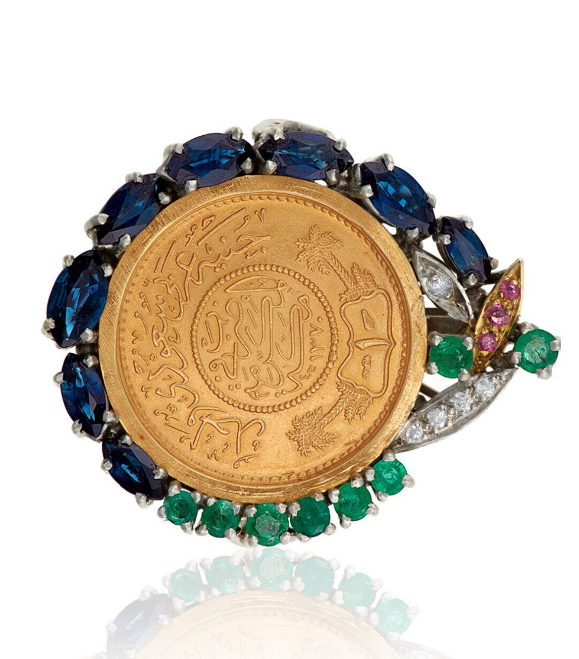 Saudi Arabia Solid Gold Coin brooch | eBay