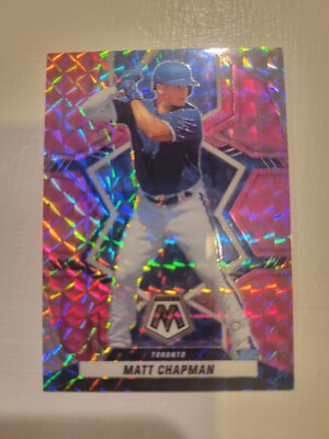 2022 Panini Mosaic #38 Matt Chapman Pink Camo Mosaic Toronto Blue Jays ...