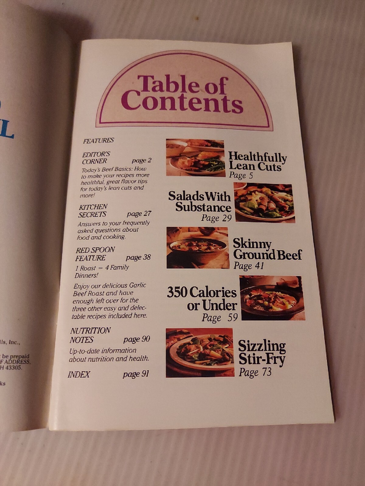 Vintage 1991 March, Betty Crocker Cookbook #54, "Great-Tasting Beef" Booklet | eBay