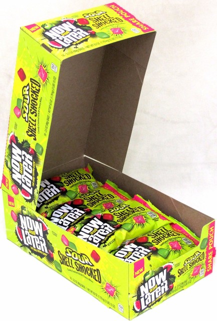Now And Later, Sour Shell Shocked Fruit Chewy Bites Candy, 3.5 Oz for ...