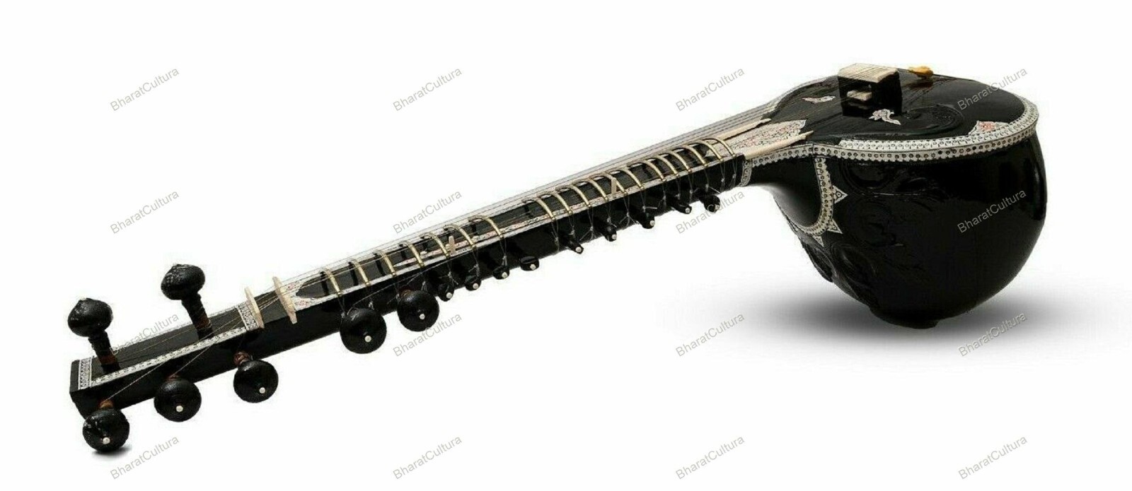 7 Main Strings and 11 or 9 Sympathetic Hand Made Sitar Best Design Bag ...