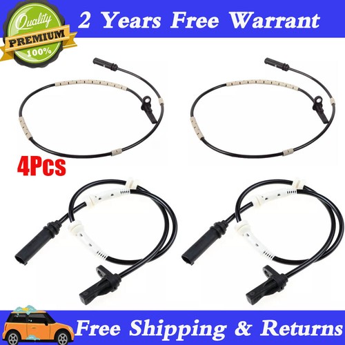Set 4 ABS Speed Sensor Front Rear Left & Right Fit For BMW 230i 430i ...