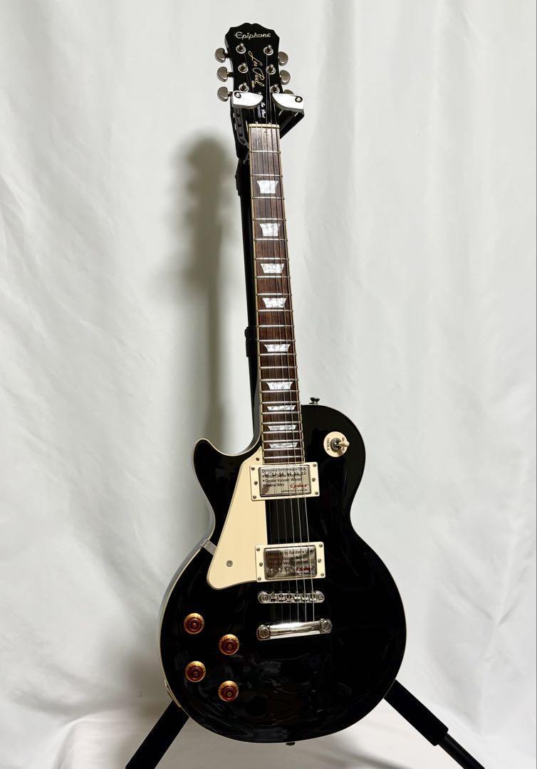 Epiphone Les Paul Standard Ebony lefty Electric Guitar used Epiphone Les Paul Standard Ebony lefty Electric Guitar used