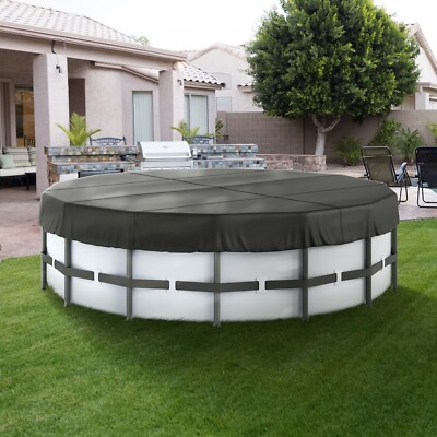 VEVOR 18 Ft Round Pool Cover Above Ground Swimming Pool Cover ...