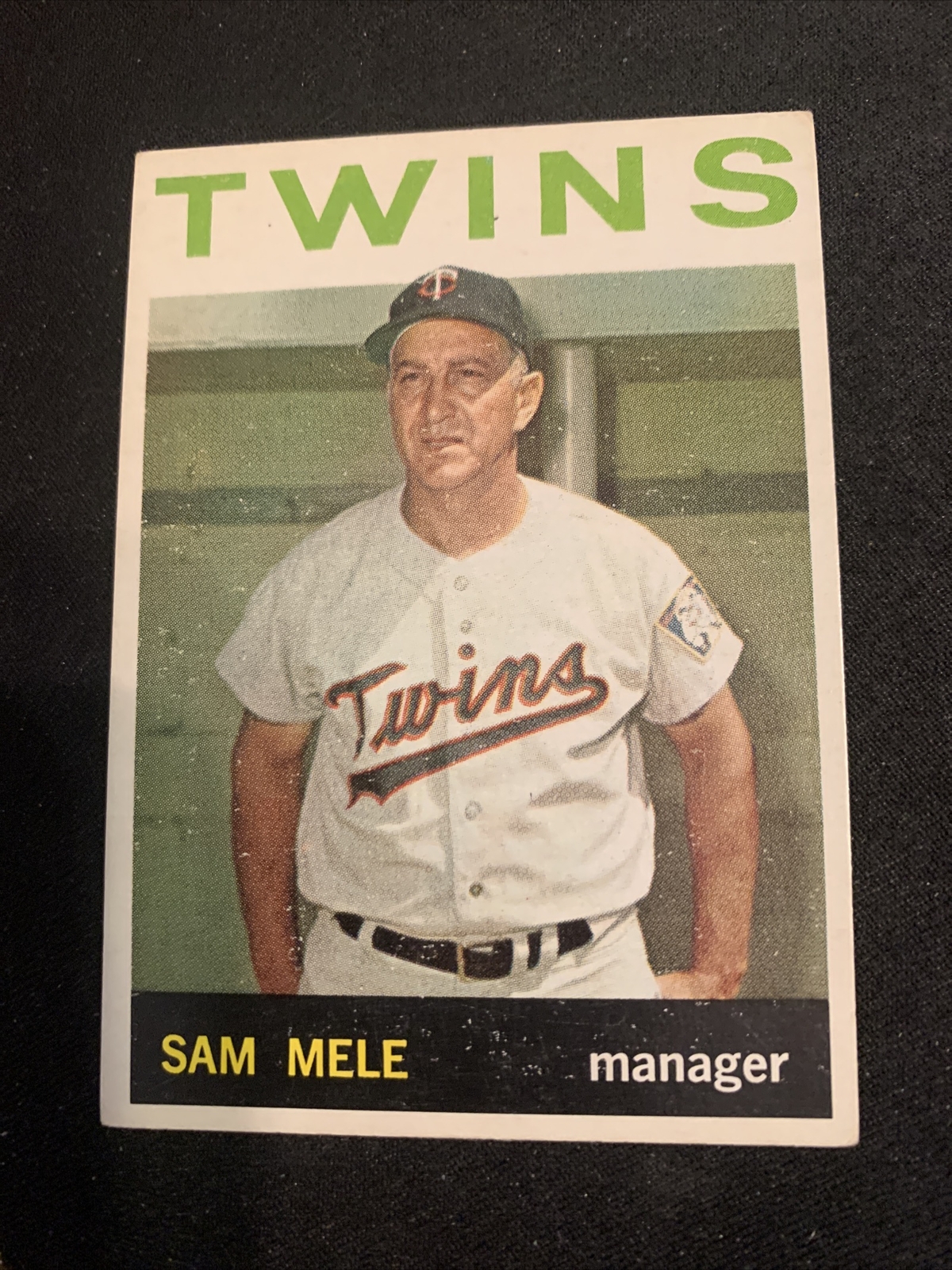 1964 Topps Baseball Card #54 Sam Mele Minnesota Twins Nm Free Shipping ...