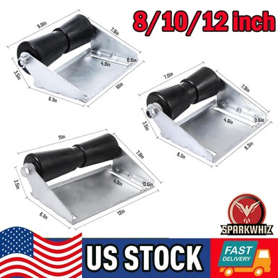 8/10/12 inch Keel Roller Assembly Kit with Roller Shaft and Bracket ...
